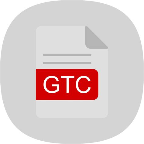 Gtc File Format Flat Curve Icon Design 43783178 Vector Art At Vecteezy