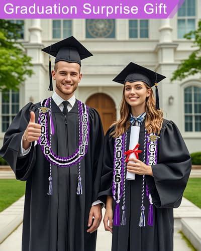 Yigney Graduation Lei Set Class Of 2026 Grad Ribbon Leis With Honor