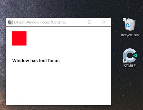 Detect When Your Desktop Game Window Loses Focus C2 How To