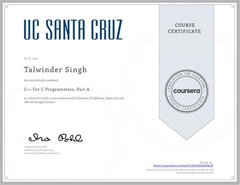 Talwinder Singh On Linkedin Coursera Santacruzuniversity India C