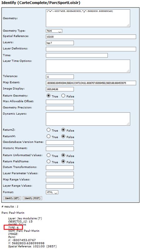 arcgis server 10 6 1 identify mapserver return esri community