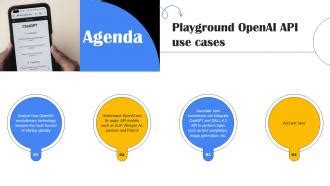 Agenda Playground OpenAI API Use Cases ChatGPT SS V PPT PowerPoint