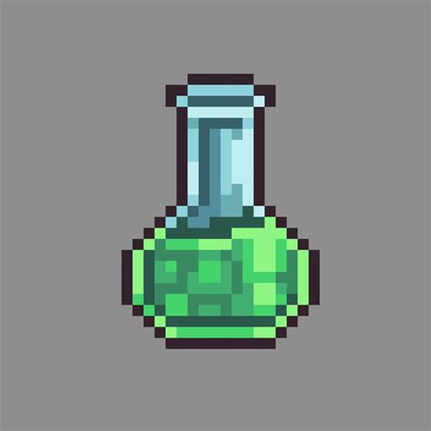 Editable Vector Laboratory Chemical Glass Pixel Art Illustration For