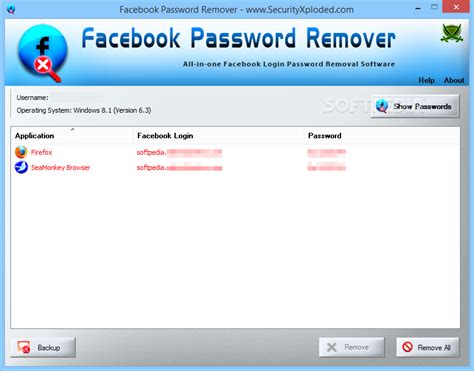 Facebook Password Remover Download Softpedia
