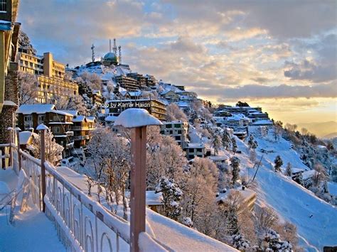 Malika E Kohsar ملکہِ کوہسار Murree Snow Covered Roof Tops