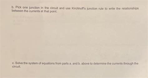 solved problem 2 a use kirchhoff s loop rule to write the