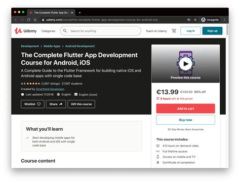 udemy discount · issue 62 · dwyl learn flutter · github