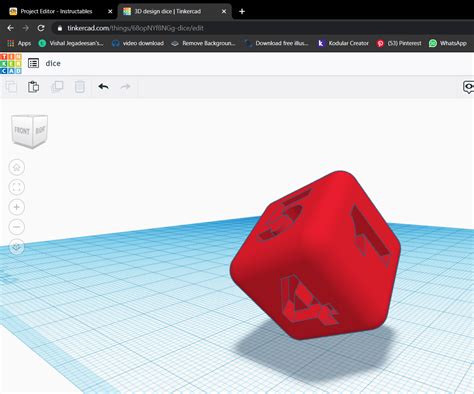 Diy Dice In Tinkercad 6 Steps Instructables