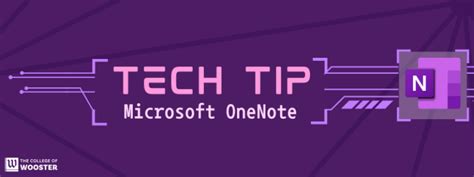 Tech Tip OneNote Technology Wooster