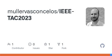 GitHub Mullervasconcelos IEEE TAC2023