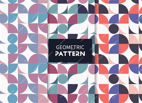 Premium Vector Set Of Geometric Seamless Patterns Vector