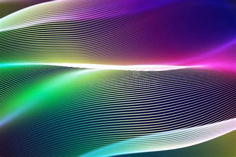 3d Sound Waves Visual Audio Equalizer Big Data Abstract Visualization Stock Vector