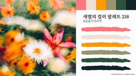 [powerpoint Color Palette Free Download] 새별의 컬러 팔레트 218 봄을 기다리며 Saebyeols Powerpoint Color