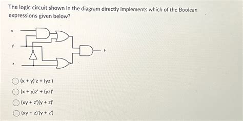 Solved The Logic Circuit Shown In The Diagram Directly