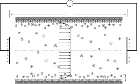 Schematic Showing Electroosmotic Flow Induced By An Applied Electric