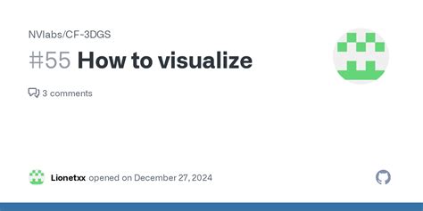 How To Visualize Issue NVlabs CF DGS GitHub