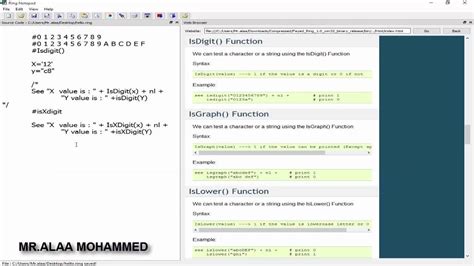 Check Character IsDigit Function And IsXDigit Function YouTube