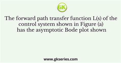 the forward path transfer function l s of the control system shown in