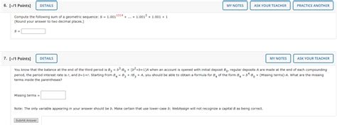solved 6 [ 1 points] details my notes ask your teacher