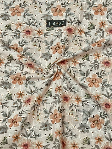 Floral Printed Cotton Hakoba The Wardrobe Fabrics