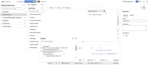 Azure Function Ouput To Adf Variable Microsoft Qanda