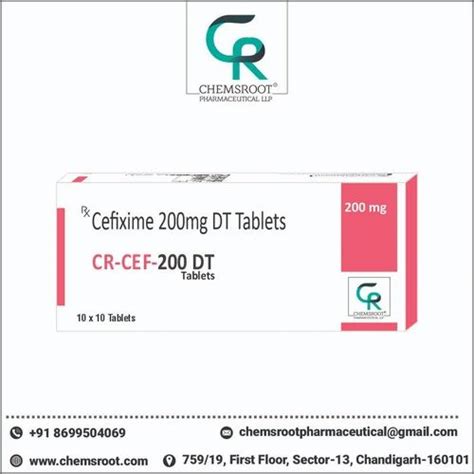 Cefixime Tablet Manufacturer 200mg Packaging Size 10x10 At ₹ 1940