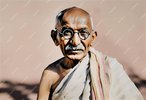 premium photo mahatma gandhi ai generated photo