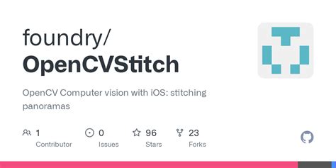 Github Foundry Opencvstitch Opencv Computer Vision With Ios Stitching Panoramas