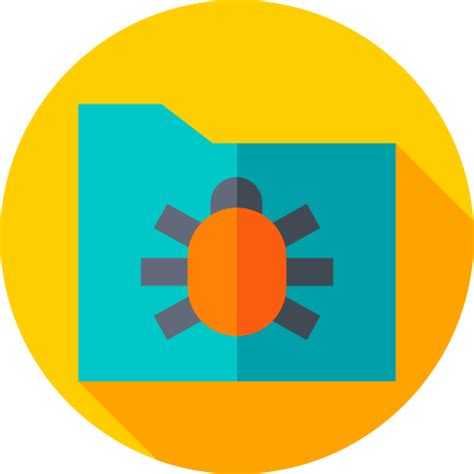 Bug Flat Circular Flat Icon