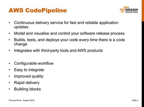 Continuous Delivery Using Aws Codepipeline Aws Lambda And Aws