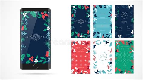 E Mail Mobile App Ui Ux And Gui Template Layout Stock Illustration Illustration Of Company