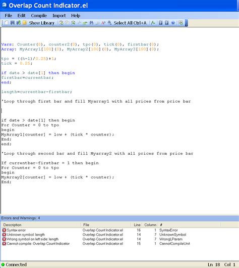 mp indicator in el using arrays coding forum traders laboratory
