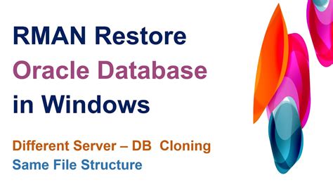 Oracle Restore Database On Windows Different Server Youtube