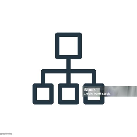 hierarchical structure vector icon hierarchical structure editable stroke hierarchical structure