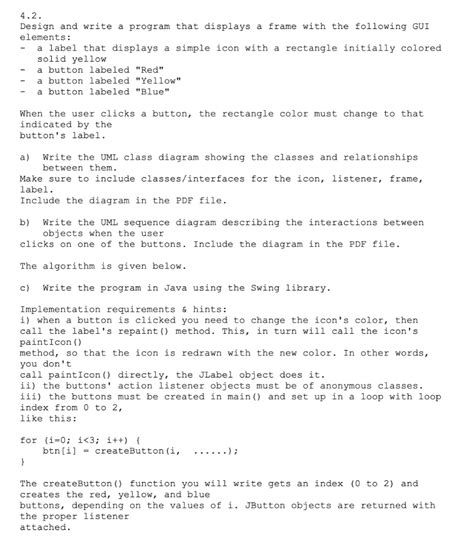Solved Design And Write A Program That Displays A Frame Chegg