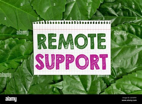 writing displaying text remote support business showcase type of