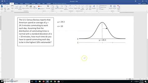 How To Draw Normal Distribution Curve In Word