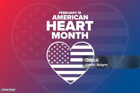 2월은 미국 심장의 달입니다 휴일 컨셉 배경 배너 카드 텍스트가 있는 포스터에 대한 템플릿입니다 벡터 Eps10 그림입니다 2