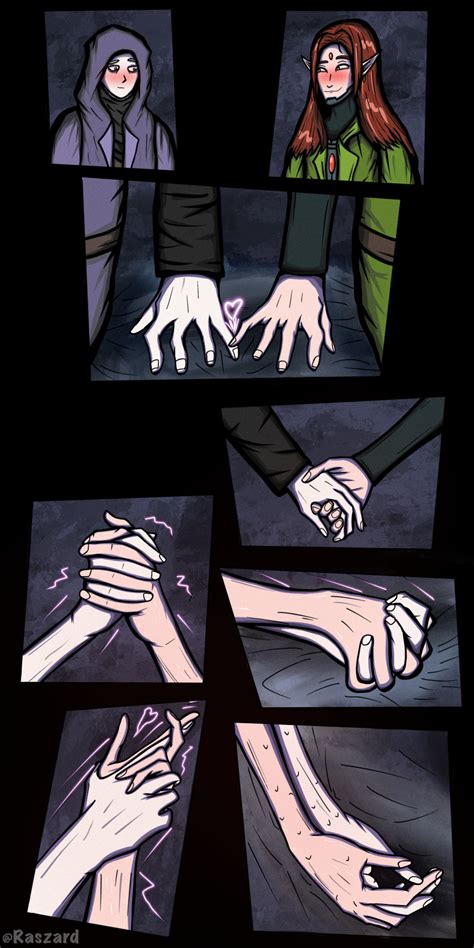 Rule 34 1girls Aeldari Comic Couple Couple Romantic Elantach Eldar Female Handholding