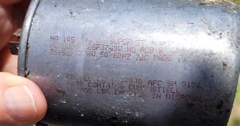 Can You Read This Capacitor Part Number R Hvacadvice