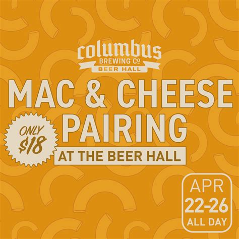 Mac & Cheese Flight - Columbus Brewing Company
