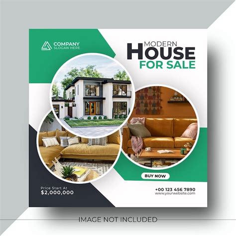 실제 소셜 미디어 포스트 디자인 템플릿 프리미엄 벡터