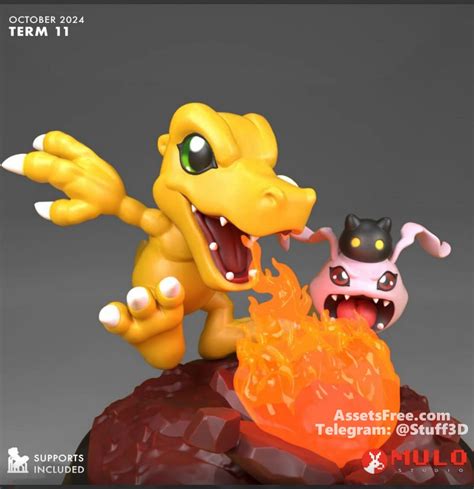 Agumon 3d Print Model Free High Quality Models For Your Projects Assetsfree”