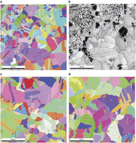 Recrystallized Microstructures After 60 Cold Rolling And Annealing At
