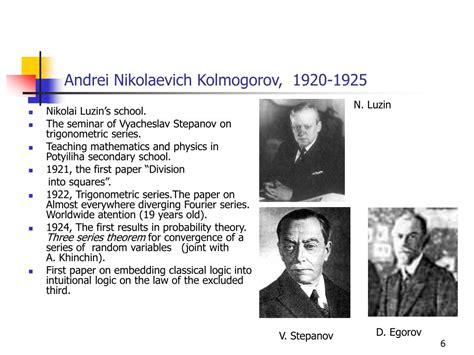Ppt Andrei Nikolaevich Kolmogorov 1903 1987 Powerpoint Presentation Id 3640002