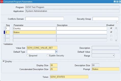 Create Dependent Parameter In Concurrent Program Oracle Apps Reference