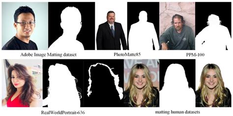bust portraits matting based on improved u net