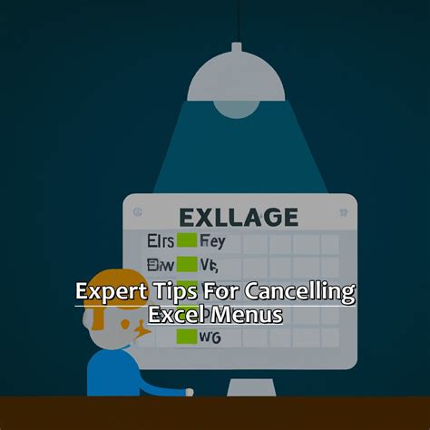 Canceling A Menu In Excel ManyCoders