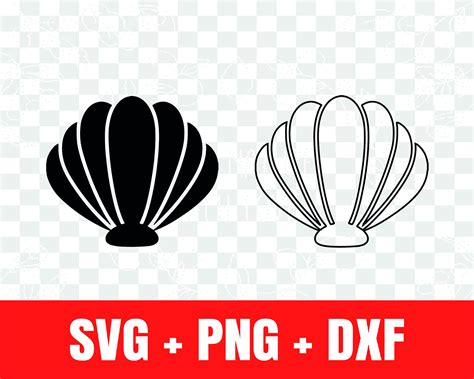 Shell Svg Mermaid Shell Svg Etsy Israel