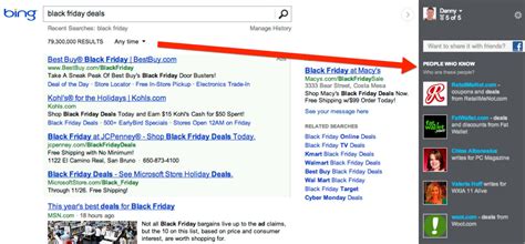 Bing Testing Social Sidebar With New Look More Answers